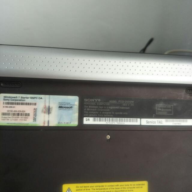 SONY VAIO PCG-21212W 10.1 LAPTOP LED LCD SCREEN, Computers & Tech ...