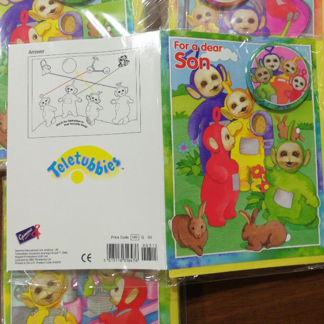 Teletubbies Birthday Cards With Pin Button $6 Each, Hobbies & Toys ...