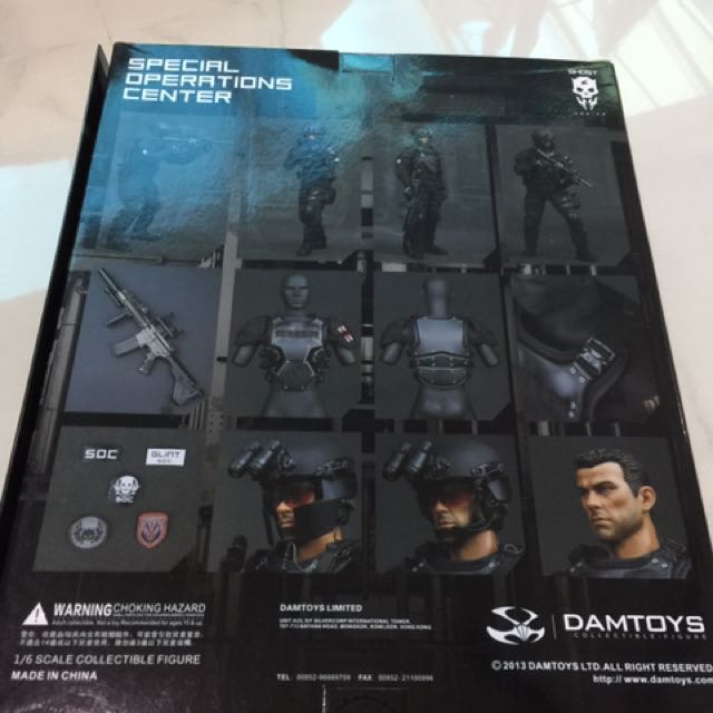 DAM Toys Ghost series SF001 1/6 scale Special Operations Center GLINT ...