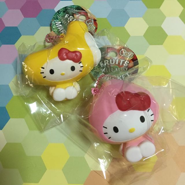 Hello Kitty Fruity Squishy Set, Hobbies & Toys, Toys & Games on Carousell