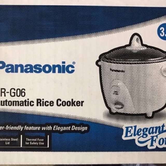 Panasonic SR-G06 (Silver) Automatic Rice Cooker, TV & Home Appliances ...