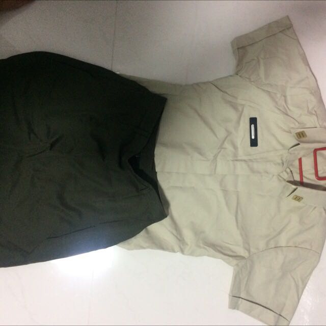 SAF No.3 women's Uniform, Women's Fashion, Tops, Sleeveless on Carousell