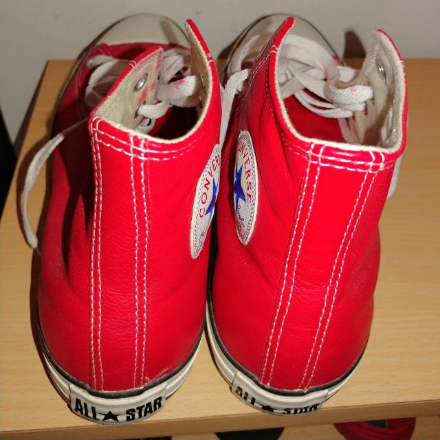 Converse ALL STARS Red High Cut Shoes, Men's Fashion, Footwear ...