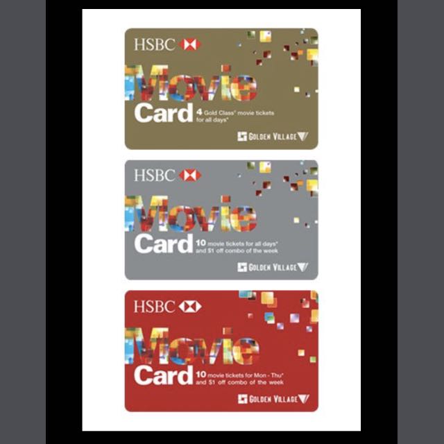 GV HSBC Silver Card Golden Village, Tickets & Vouchers, Vouchers on ...