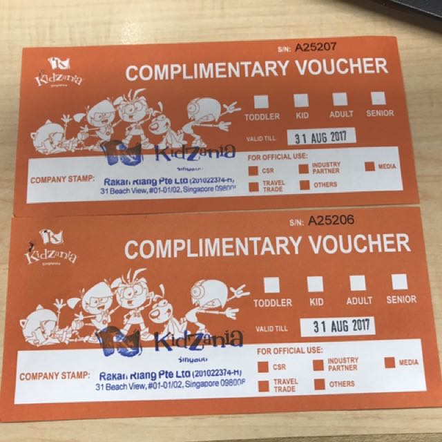 Kidzania Ticket x2, Tickets & Vouchers, Event Tickets on Carousell