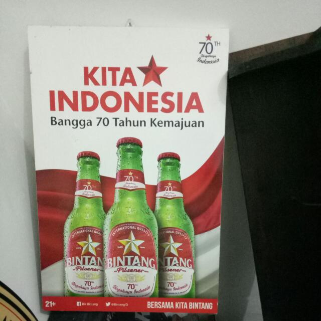 Papan Iklan Bir Bintang, Antik, Pajangan di Carousell