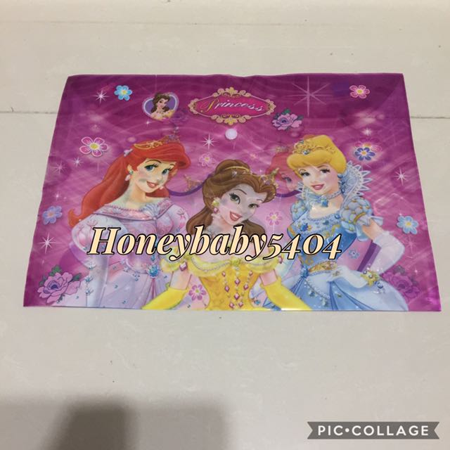 Brand New Disney Cartoons Princess Documents Folder, Books & Stationery ...