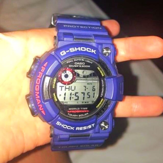 Casio Gshock Limited ed BLUE Frogman, Luxury, Watches on Carousell