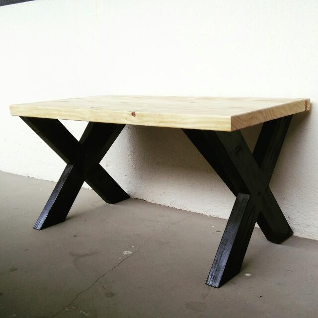 Custom Build X Leg Coffee Table, Furniture & Home Living, Furniture ...