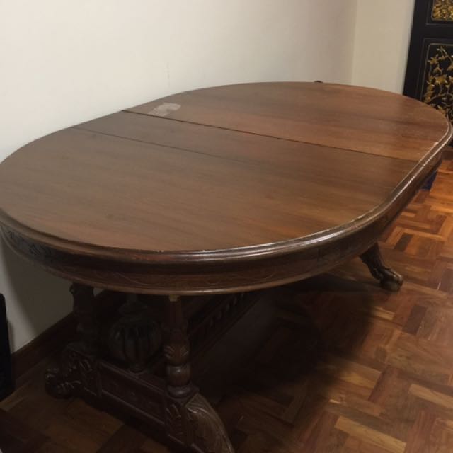 Peranakan Dining Table, Furniture & Home Living, Furniture, Tables ...