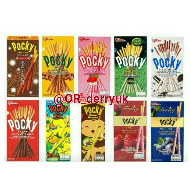 POCKY Banyak Varian Rasa, Makanan & Minuman, Snek di Carousell