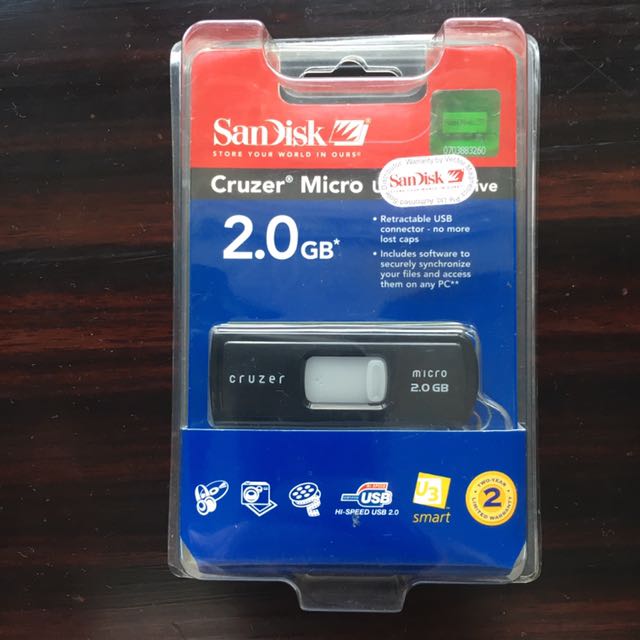 SanDisk Cruzer Micro USB Flash Drive 2GB, Computers & Tech, Parts ...