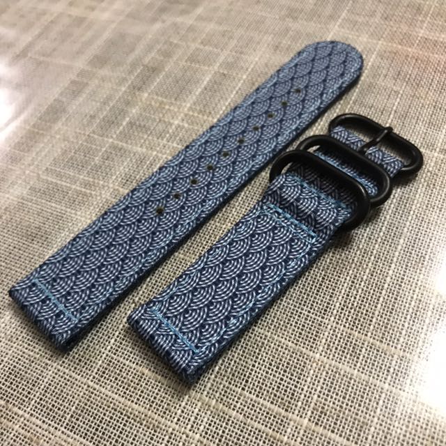 20mm 22mm Fine woven Nylon Wave Pattern Watch Strap, Mobile Phones ...