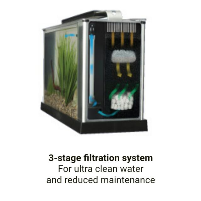 Fluval Spec Aquarium Kit - Black/White - 10L/19L, Pet Supplies, Homes ...