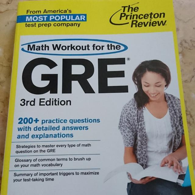 GRE Princeton Review Math Workbook, Hobbies & Toys, Books & Magazines ...