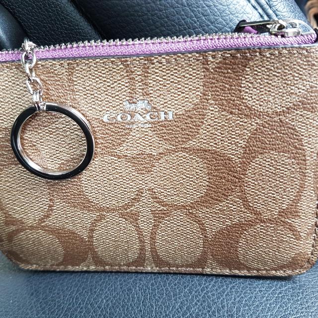 Authentic Coin Coach with key Holder., Women's Fashion, Bags & Wallets ...