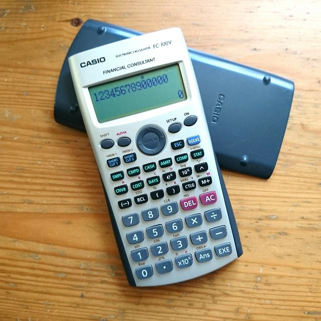 Casio FC-100V Financial 計數機, 音響器材, 音樂播放裝置 MP3及CD Player - Carousell