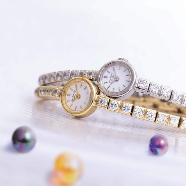 Katharine Hamnett London Classic Gold Crystal Ladies Watch, Mobile ...