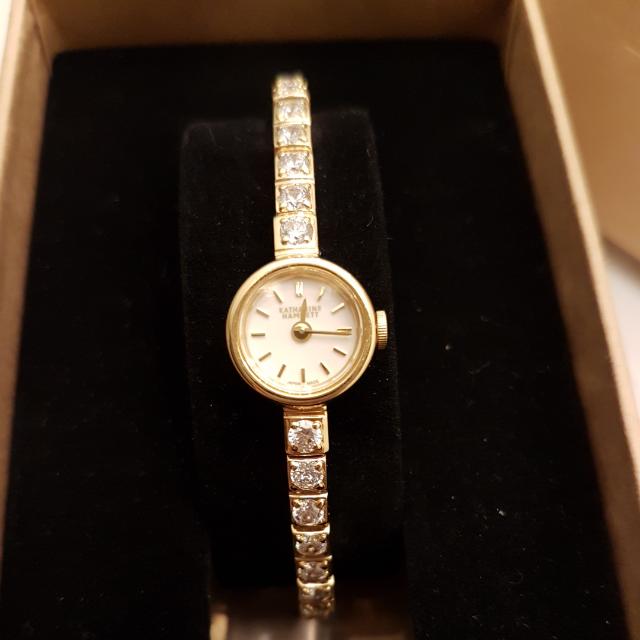 Katharine Hamnett London Classic Gold Crystal Ladies Watch, Mobile ...