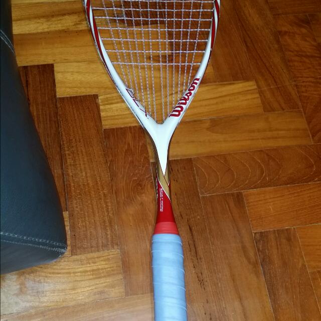 Wilson Blx Tempest 115 Squash Racket, Sports Equipment, Sports & Games ...