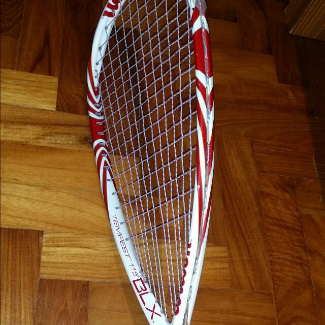 Wilson Blx Tempest 115 Squash Racket, Sports Equipment, Sports & Games ...