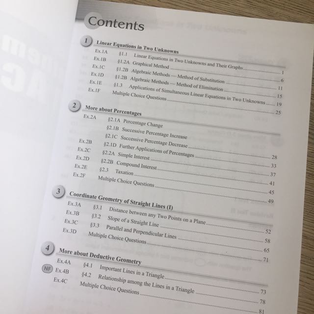 Mathematics In Action 3A & 3B Workbook 中二中三數學練習, 興趣及遊戲, 書本 & 文具, 教科書 ...