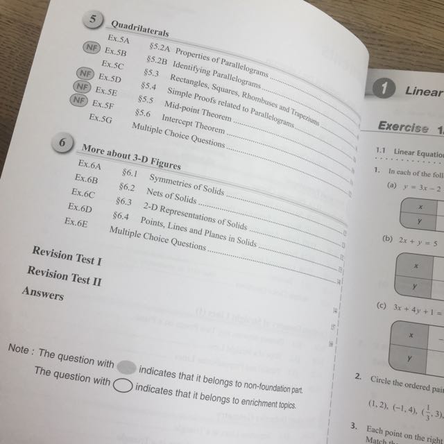 Mathematics In Action 3A & 3B Workbook 中二中三數學練習, 興趣及遊戲, 書本 & 文具, 教科書 ...