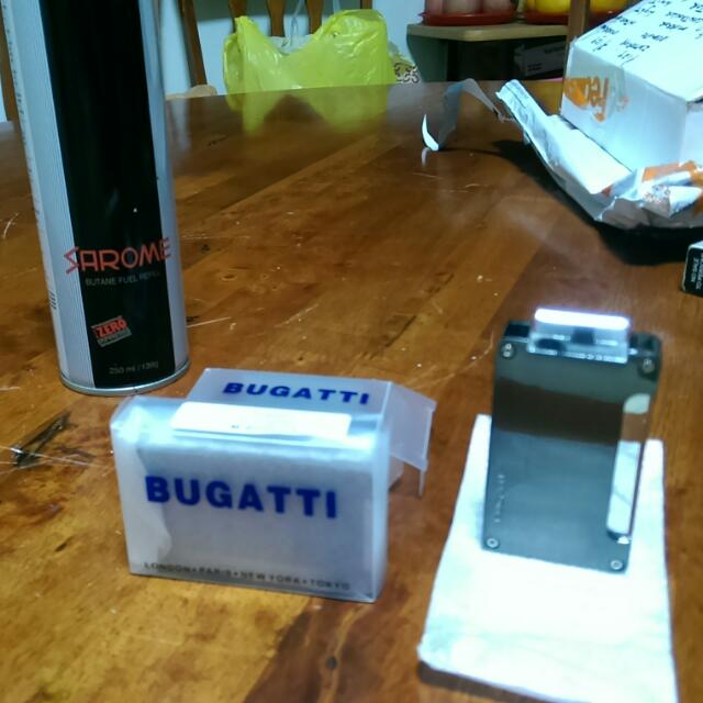 Lighters Touch Flame Bugatti B1 Single Touch Flame Butane gas Lighter ...