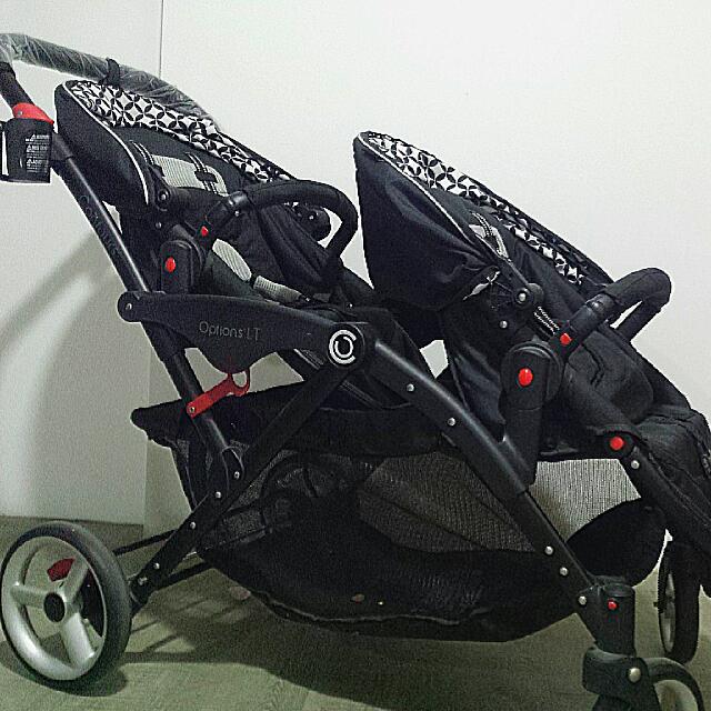 Contours Double Stroller Option LT, Babies & Kids, Going Out, Strollers ...
