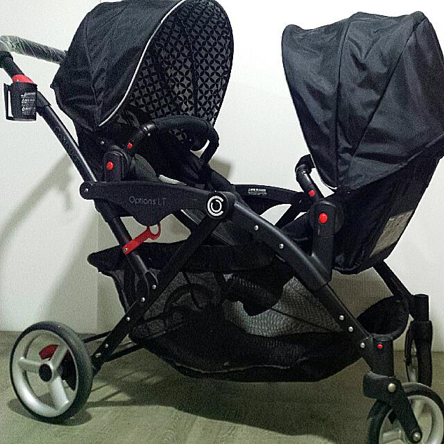 Contours Double Stroller Option LT, Babies & Kids, Going Out, Strollers ...
