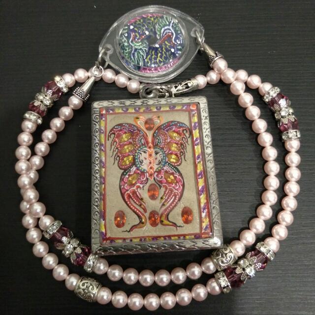 Custom Made Amulet Necklace - Baby Pink, Hobbies & Toys, Memorabilia ...