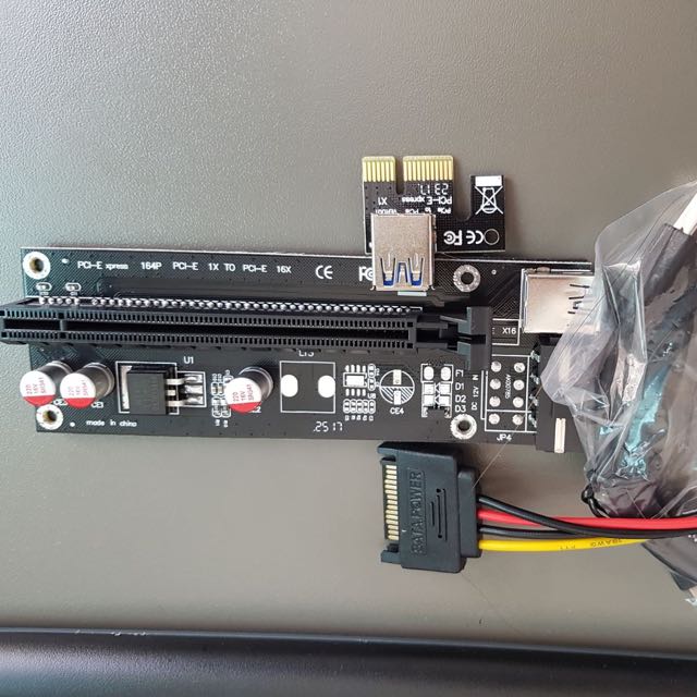 PCIe risers 1x to 16x, Computers & Tech, Laptops & Notebooks on Carousell