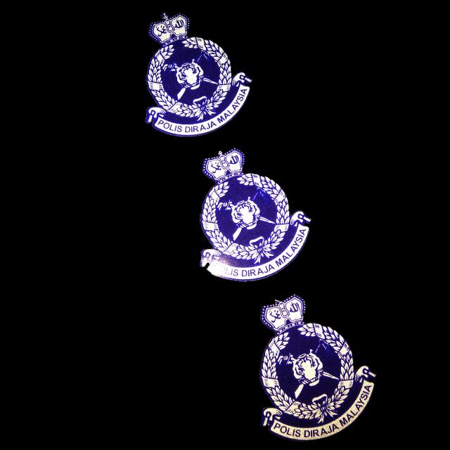 PDRM Reflective Emblem Decal, Motorcycles, Motorcycle Accessories on ...