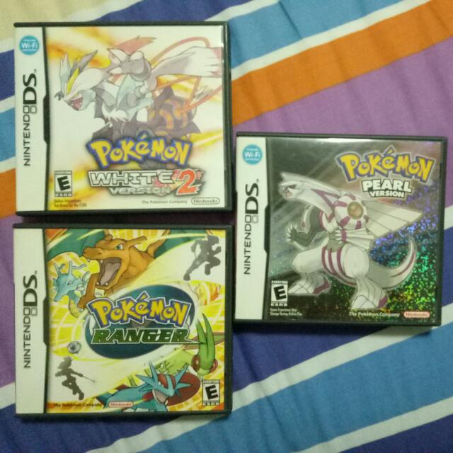 Pokemon White 2, Ranger, Pearl Cartridge , Video Gaming, Video Games ...