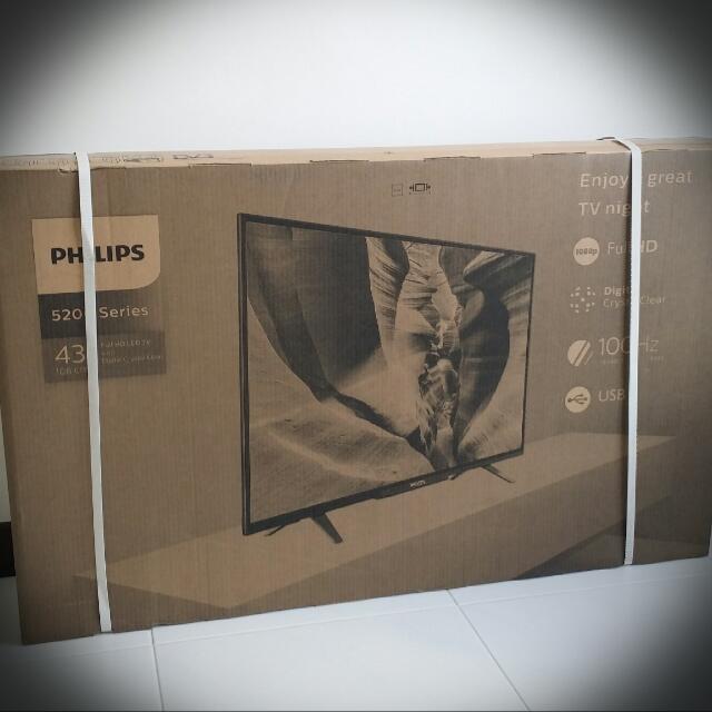 43 Inch EMPTY TV Box Phillip, TV & Home Appliances, TV & Entertainment ...