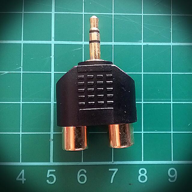 RCA to Mini Jack AV Adapter, Audio, Portable Audio Accessories on Carousell
