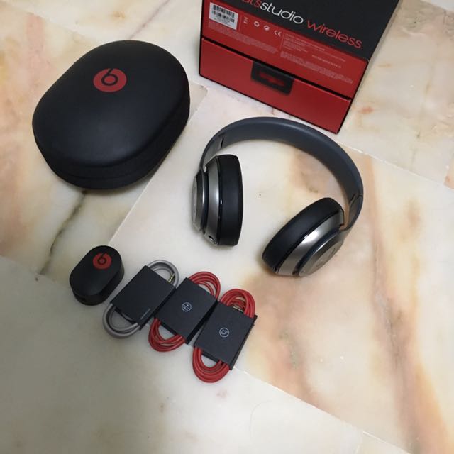 Beats Studio 2.0 Wireless (Titanium), Audio, Headphones & Headsets on ...