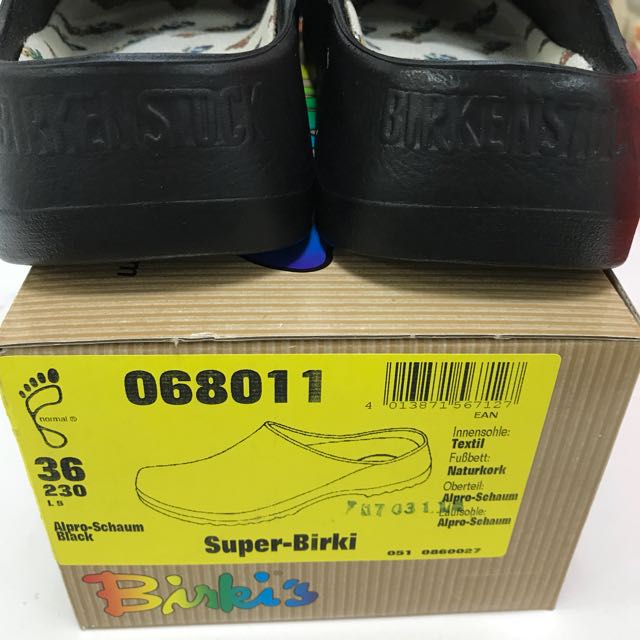Birkenstock Professional Super-Birki Clogs Alpro-Schaum Black Slip Ons ...