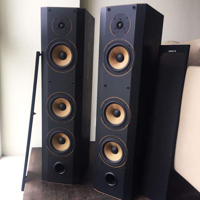 Sony SS-X9S Floorstanding Wooden Speakers - Made in USA, Audio ...
