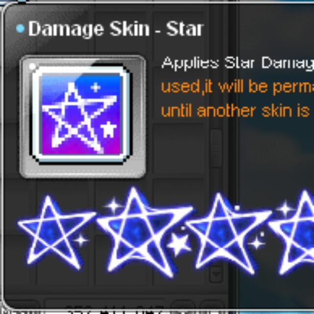 Damage Skin - Star (Maplestory), Video Gaming, Gaming Accessories, Game ...