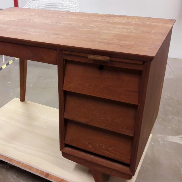 Vintage Study Table, Furniture & Home Living, Kitchenware & Tableware ...