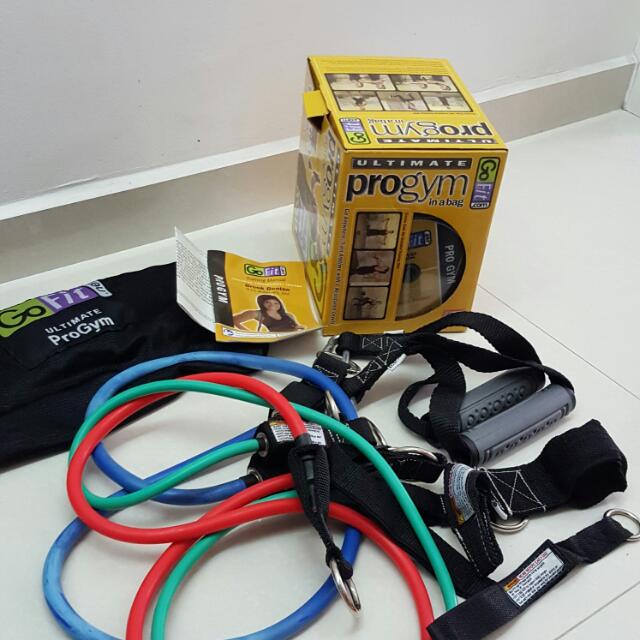 GoFit Ultimate Pro Gym In A Bag, Sports Equipment, Exercise & Fitness ...