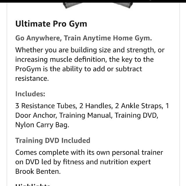 GoFit Ultimate Pro Gym In A Bag, Sports Equipment, Exercise & Fitness ...