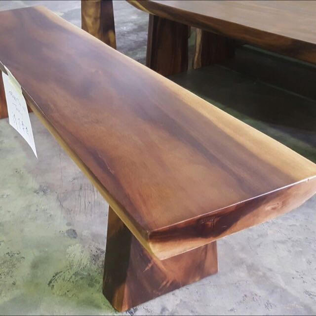 Indonesian SUAR Wood Bench, Furniture & Home Living, Furniture, Tables ...
