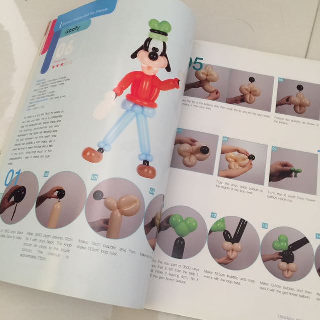Learn Balloon Twisting Book- Disney Characters From Balloon Magic ...