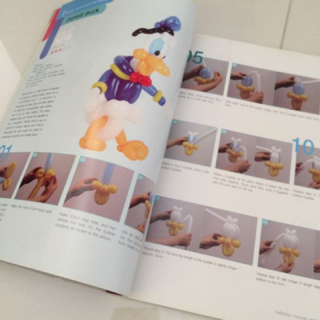 Learn Balloon Twisting Book- Disney Characters From Balloon Magic ...