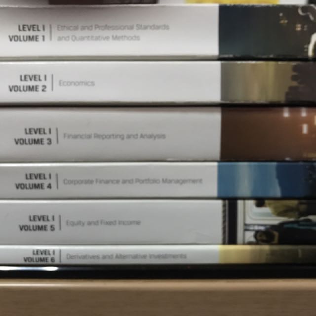 Level 1 Cfa Textbooks Hobbies And Toys Books And Magazines Textbooks On