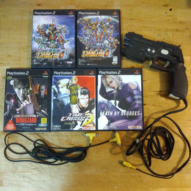 PS2 GAME 1 SET 連 GUNCON2, 電子遊戲, 電子遊戲, PlayStation - Carousell
