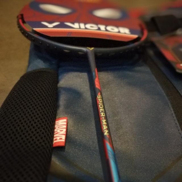 Victor Badminton Racket & Bag. Marvel Collection Series: Spiderman ...