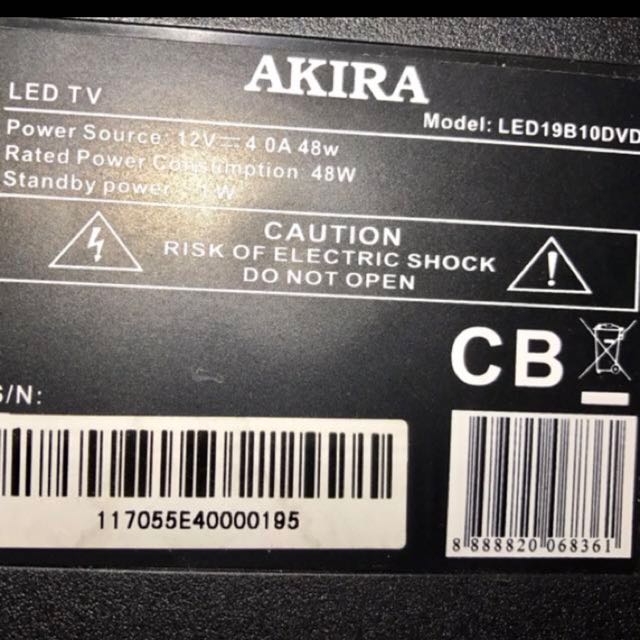 Akira LCD monitor with Built In DVD player, Computers & Tech, Desktops ...